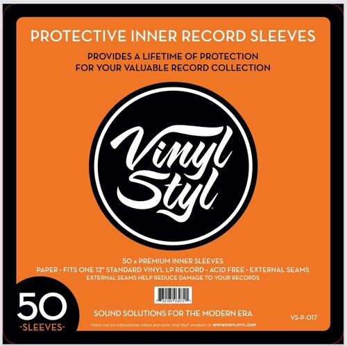 Vinyl Styl Vsp017 12in LP in Sl Sq Crn 50 Cnt Wh - Vinyl Styl® VS-P-01 ...