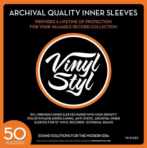 Vinyl Styl Vsp023 12in LP Inner Slv Lined 50Pk Wh - Vinyl Styl® VS-P-0 ...